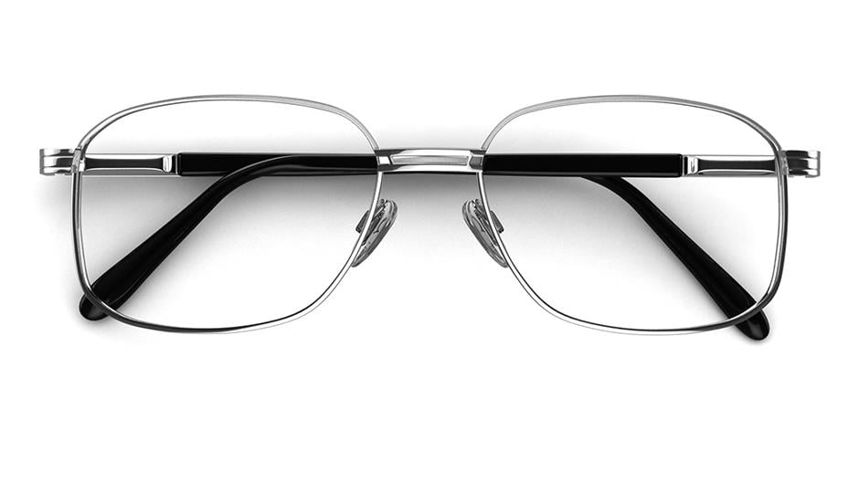 Specsavers Men's glasses EMERY | Gunmetal Square Metal Frame £99 ...