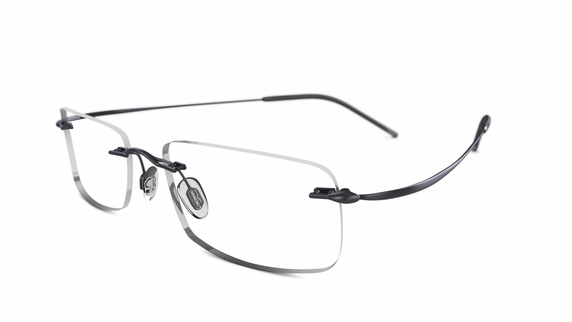 Ultralight Unisex glasses LITE 52 | Gunmetal Metal Titanium Frame £169 ...