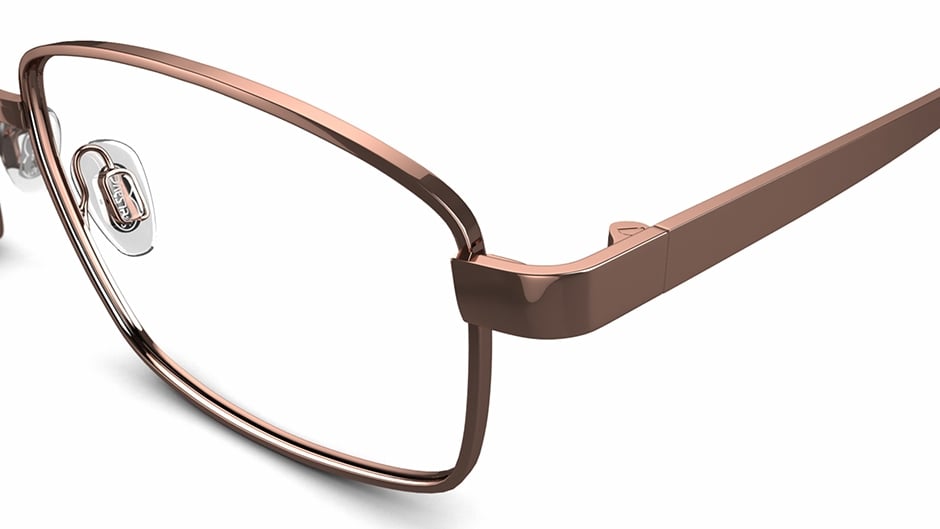Specsavers Men's glasses SAXON | Gold Angular Metal Frame €69 ...