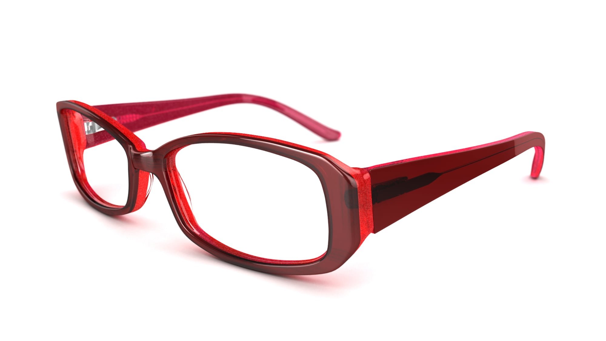 Specsavers Women's glasses META | Red Angular Acetate Plastic Frame £89 ...