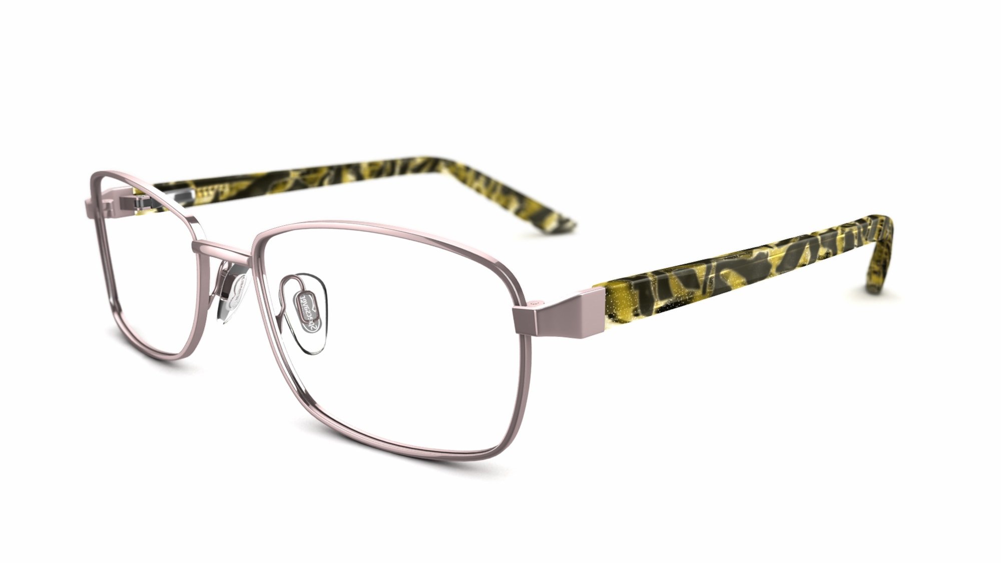Specsavers Women's glasses SANCHIA | Pink Square Metal Frame £89 ...
