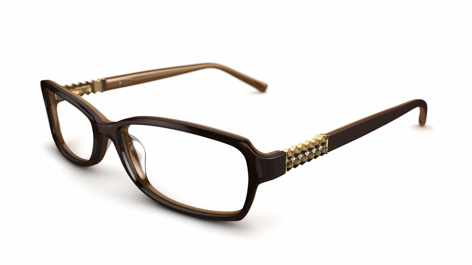 Specsavers Women's glasses BELLE | Brown Rectangle Plastic Acetate ...