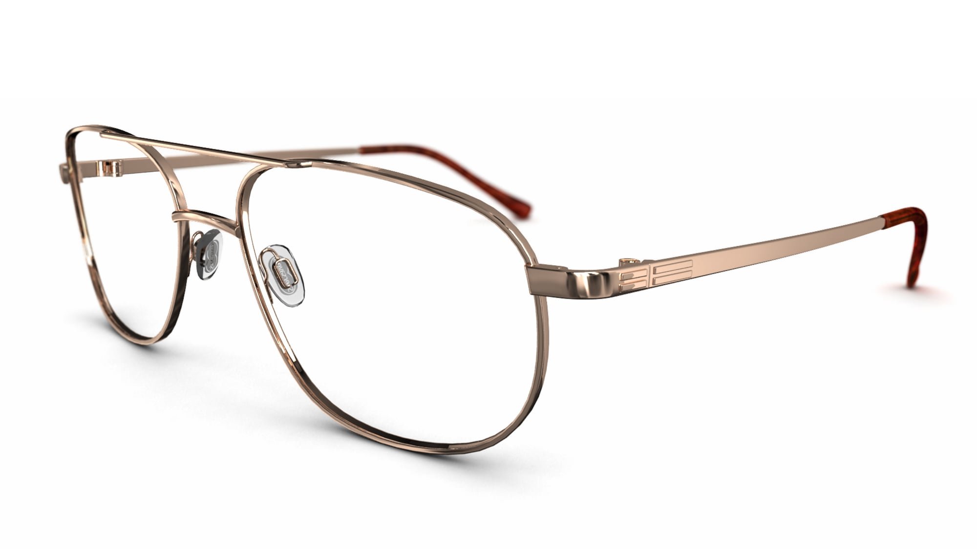 Specsavers Men's glasses AUBREY | Gold Aviator Metal Frame $39 ...