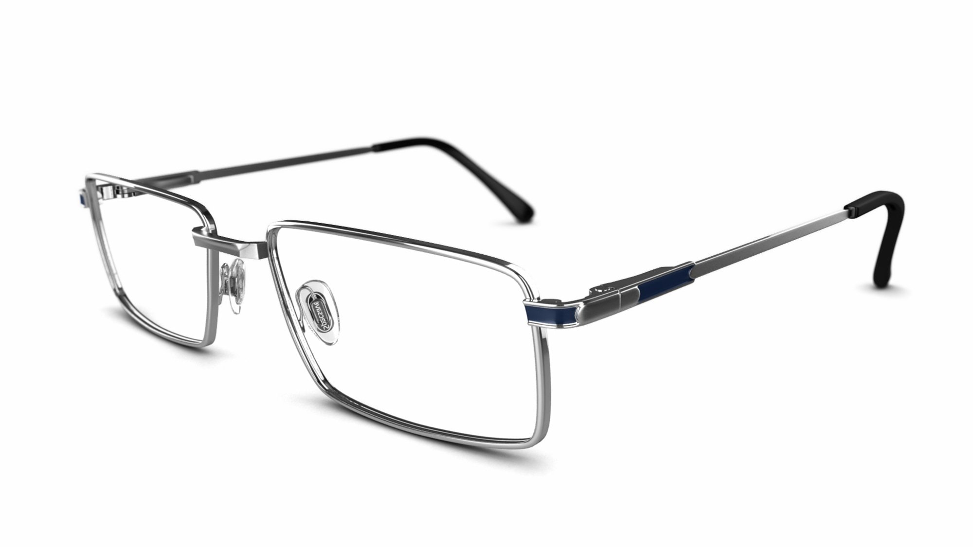 Specsavers Men's glasses HAKKINEN | Gunmetal Square Metal Frame £89 ...