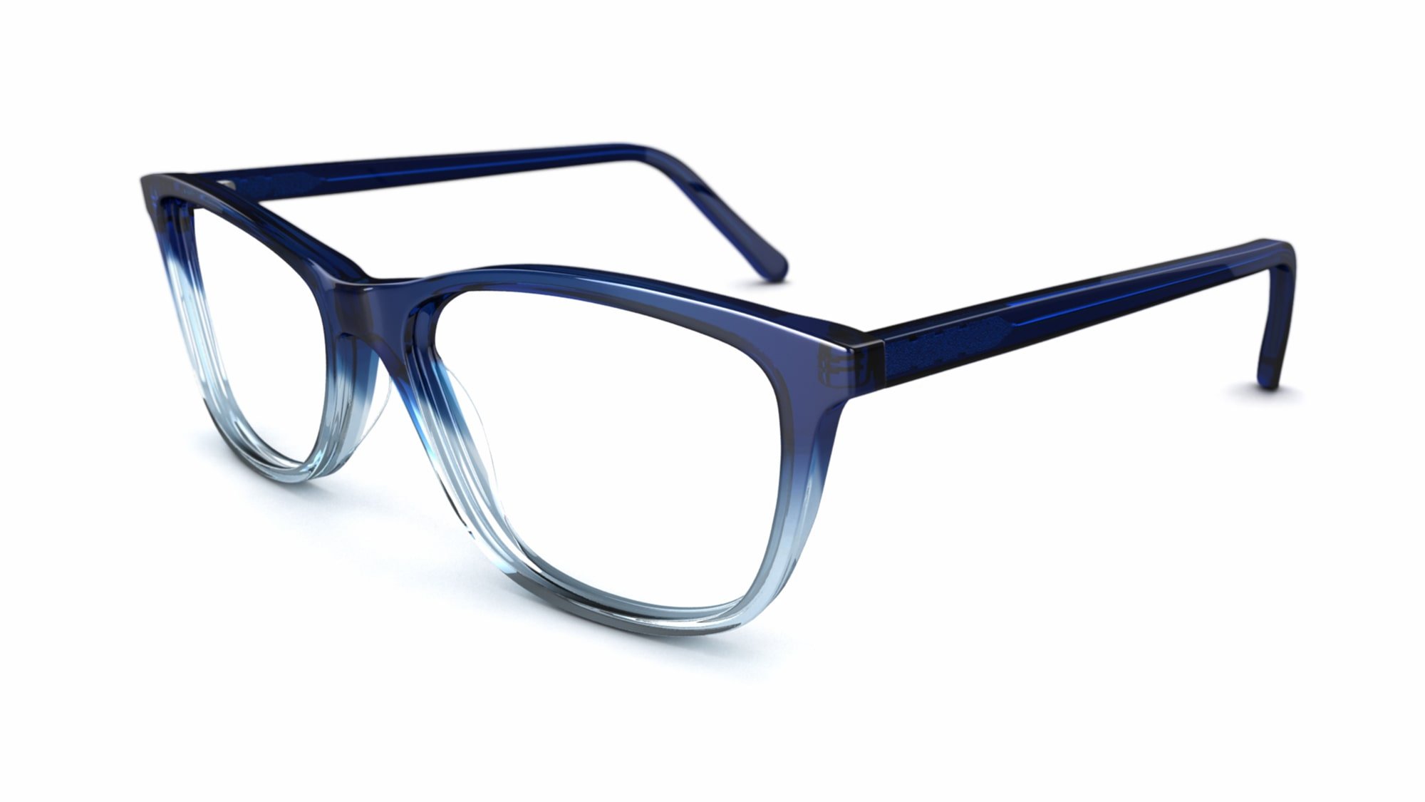 Specsavers Women's glasses DREW | Blue Square Plastic Acetate Frame £70 ...