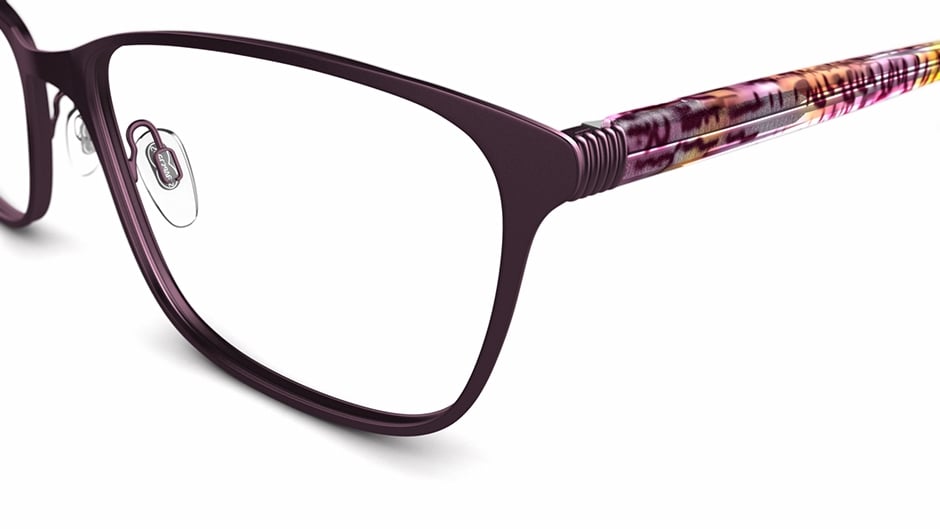 Specsavers Dam glasogon APRILIA | Lila Metall Rostfritt stål Båge 995 ...