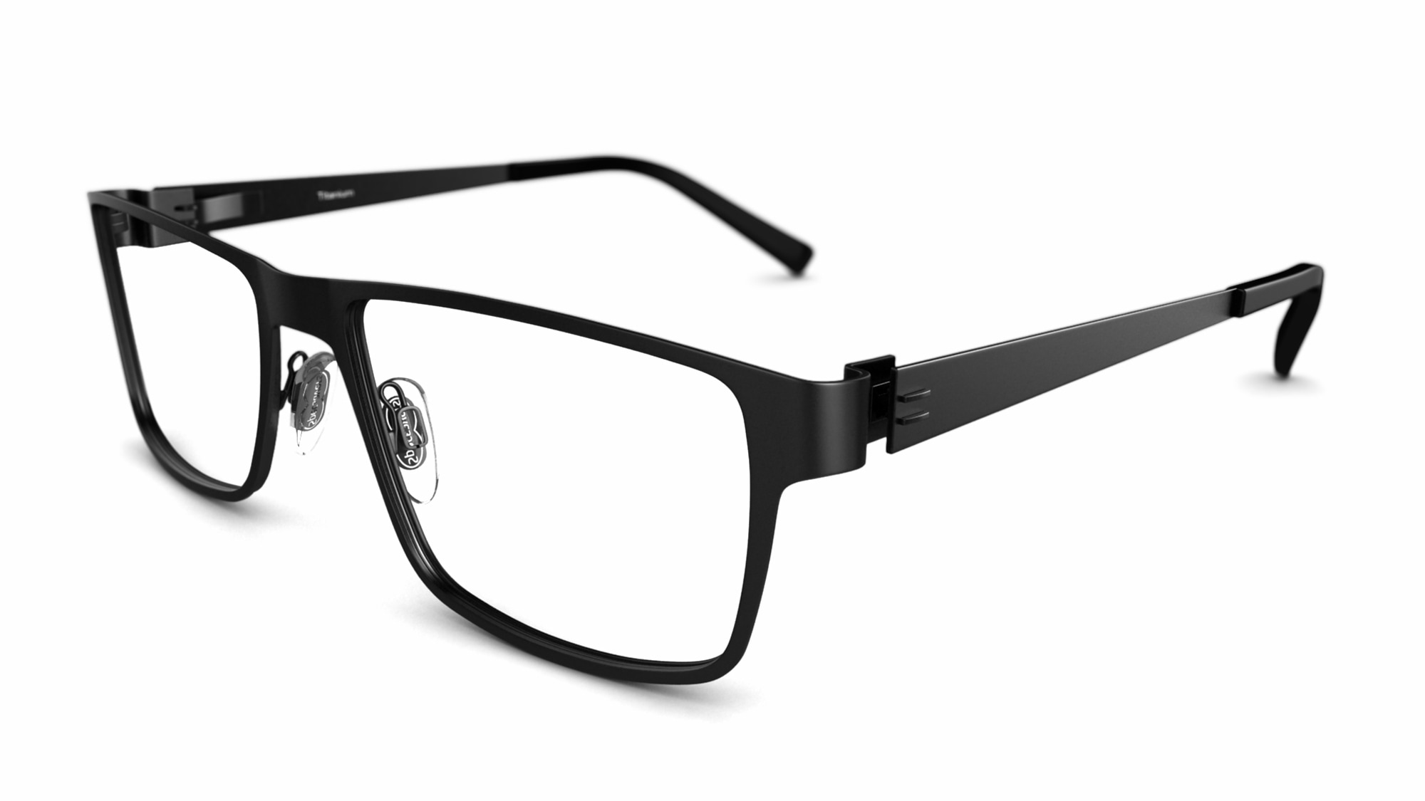 Ultralight Men's glasses MOZART | Black Metal Titanium Frame $349 ...
