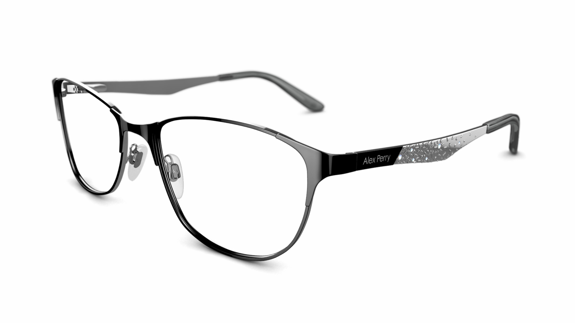 Alex Perry Women's glasses AP 35 | Black Metal Stainless steel Frame ...