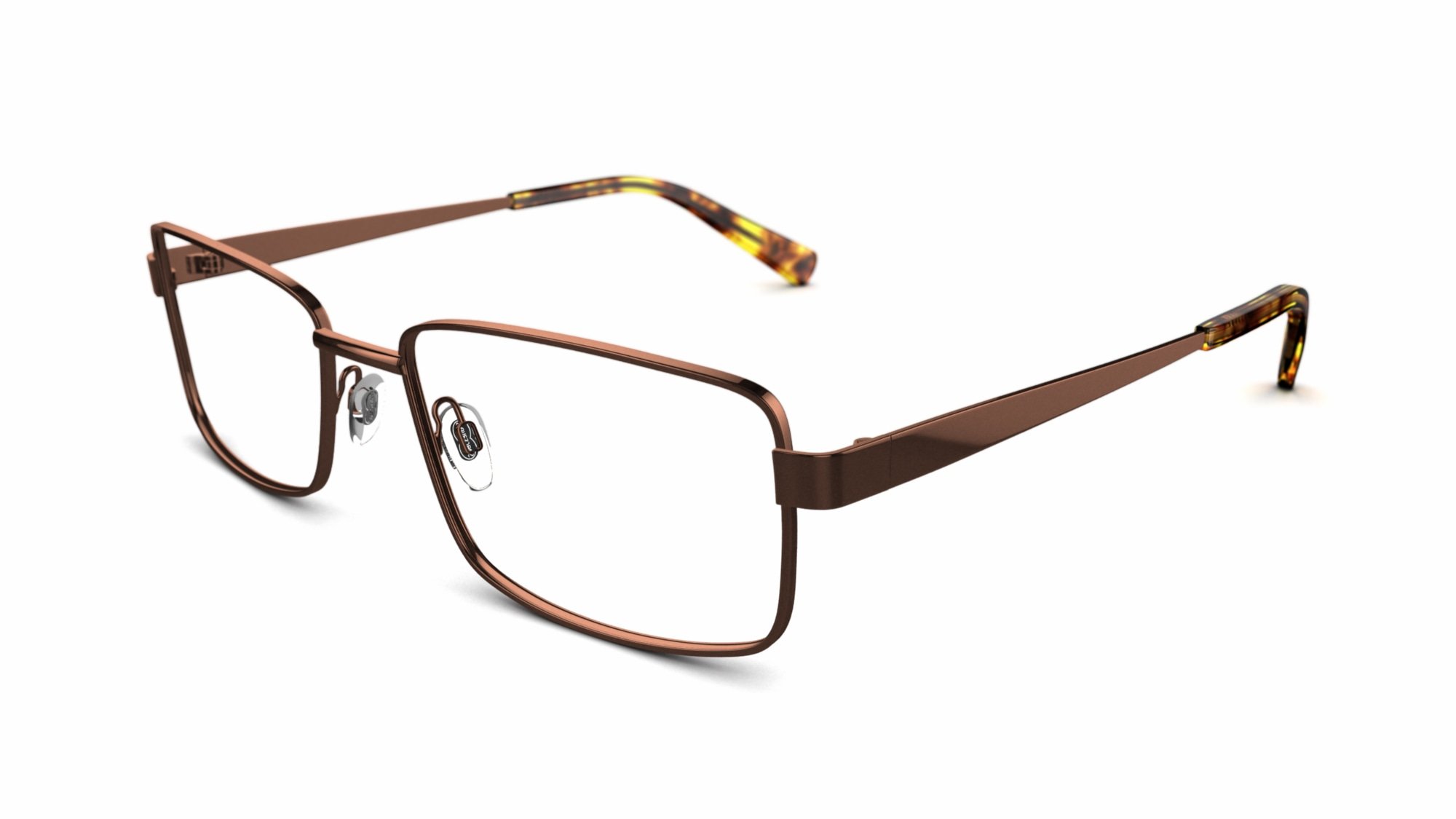 Specsavers Men's glasses ORWELL | Brown Metal Stainless steel Frame £49 ...
