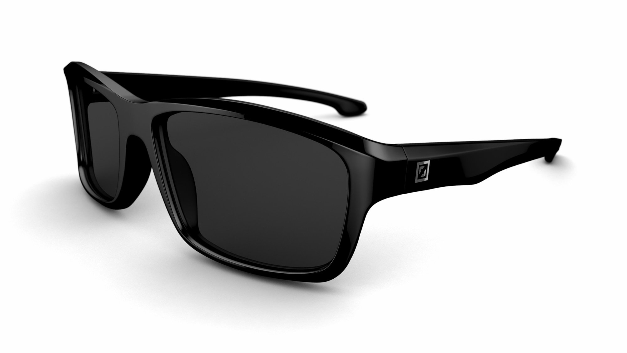 Specsavers Men's glasses WOODROFFE Sunglasses | Black Geometric Plastic ...