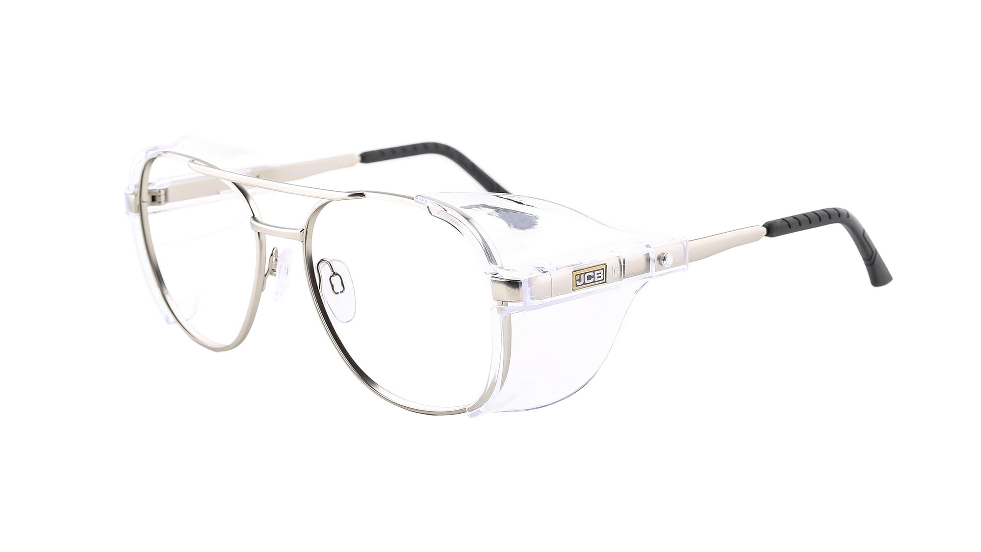 JCB Men's glasses JCB ROBOT | Silver Square Metal Monel Frame £74 ...