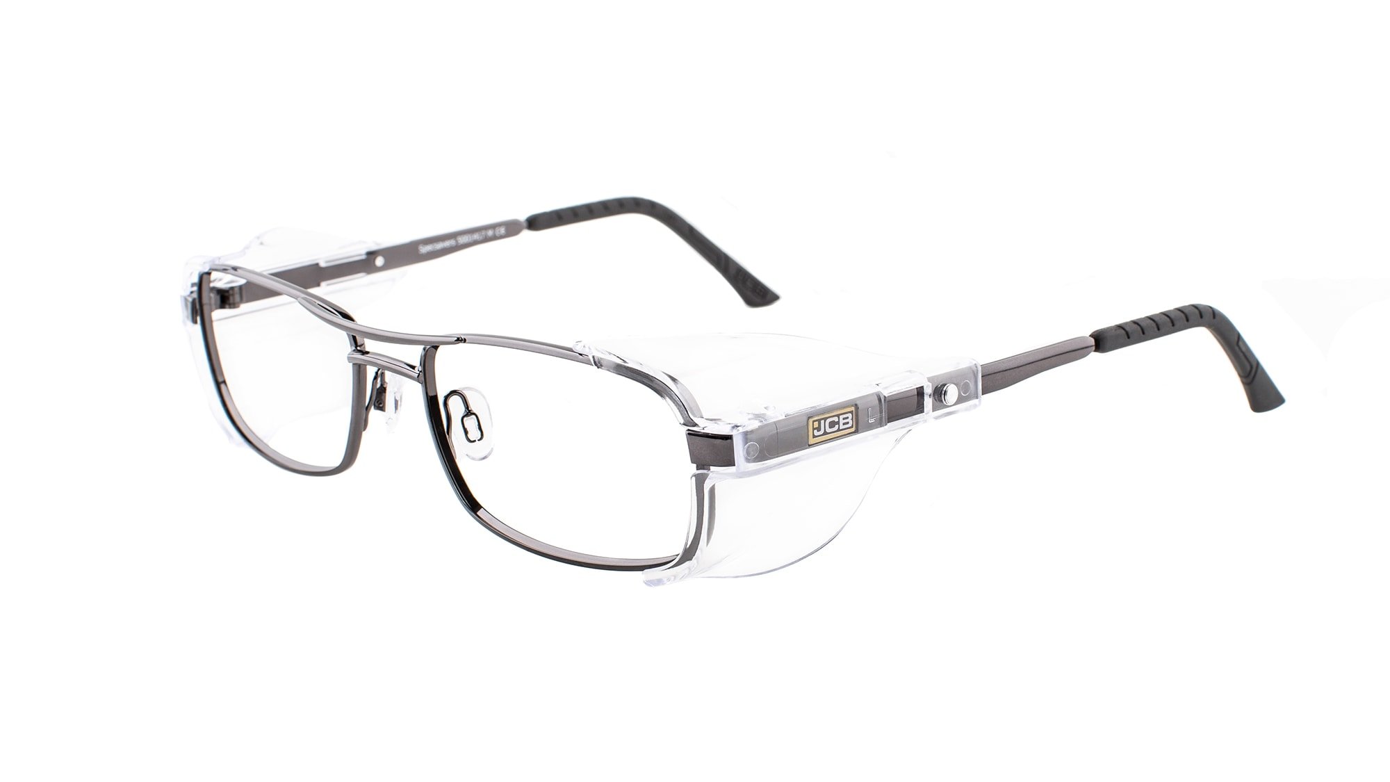 JCB Men's glasses JCB PROTECTOR | Gunmetal Geometric Metal Monel Frame ...