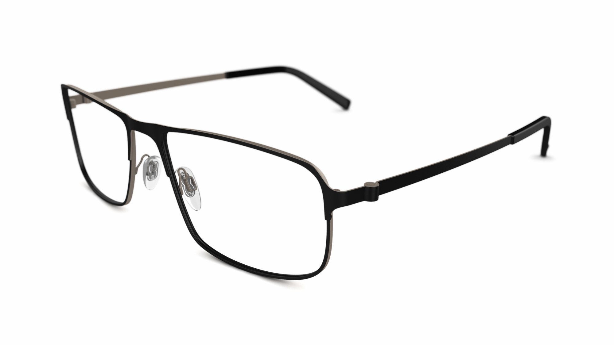 Ultralight Mand briller HANDEL | Sort Stel 1 695 kr | Louis Nielsen