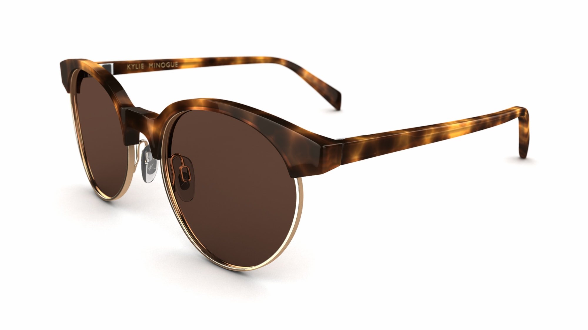 Kylie Minogue Women's glasses IN YOUR EYES Sunglasses | Brown Frame ...