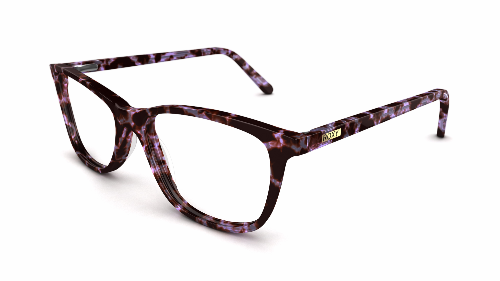 Roxy Women's glasses ROXY 51 | Purple Rectangle Plastic Acetate Frame £ ...