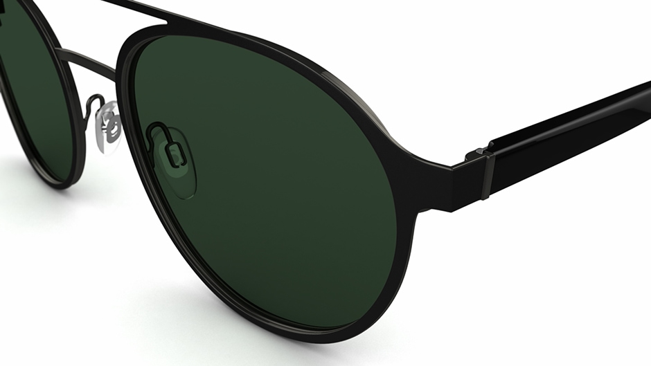 Osiris Men's glasses OSIRIS COURAGEOUS Sunglasses | Black Round Metal ...