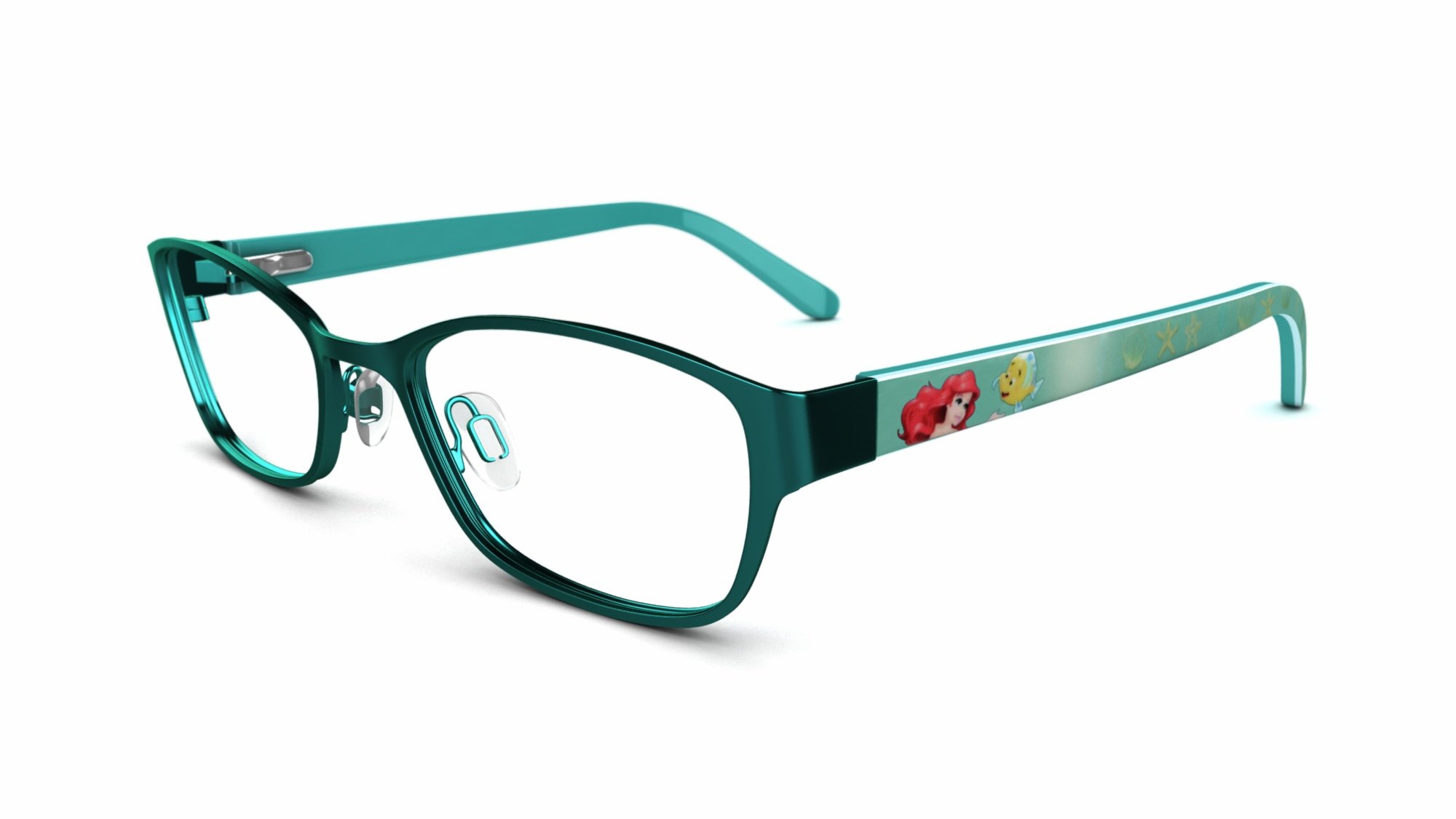 Disney Child glasses ARIEL 03 | Green Angular Metal Monel Frame $199 ...