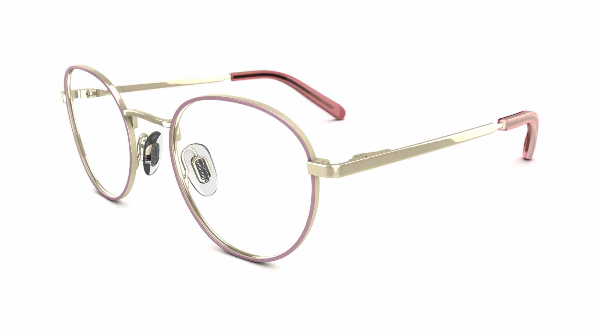 Specsavers Child glasses KIDS 88 | Pink Round Metal Stainless steel ...