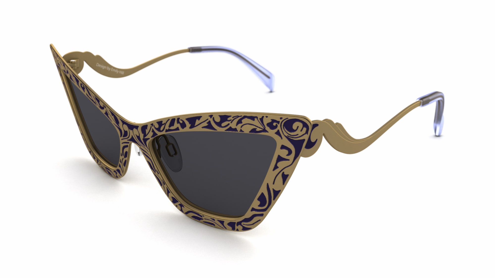 Design Collective Women's glasses EH 1 Sunglasses | Purple Cat-eye ...