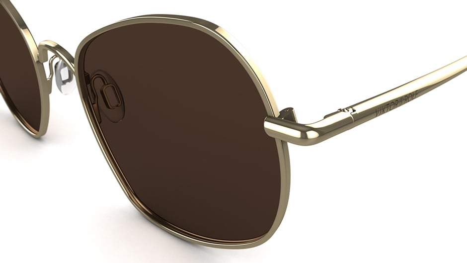 Viktor-Rolf Women's glasses VR 01 Sunglasses | Gold Frame €239 ...