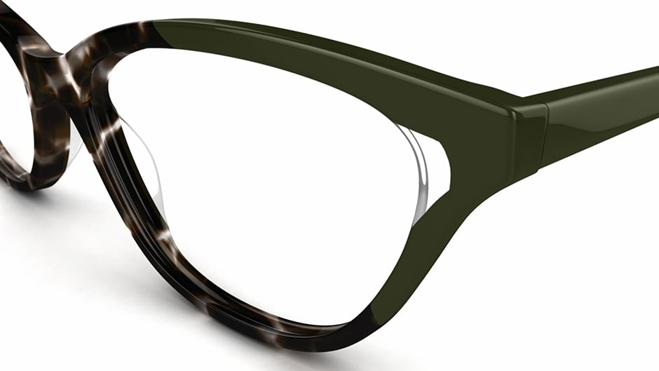Specsavers Women's glasses LIVIDUS | Green Frame €149 | Specsavers Ireland