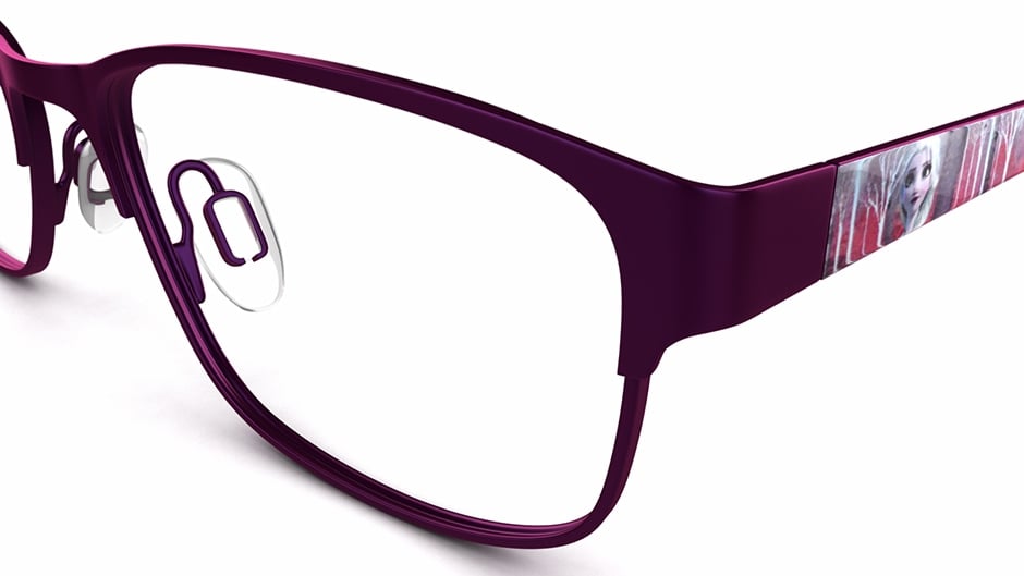 Disney Child glasses FROZEN 05 | Purple Geometric Metal Stainless steel ...