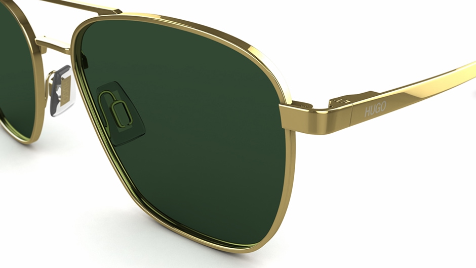 HUGO Men's glasses HG SUN RX 08 | Gold Frame $299 | Specsavers Australia