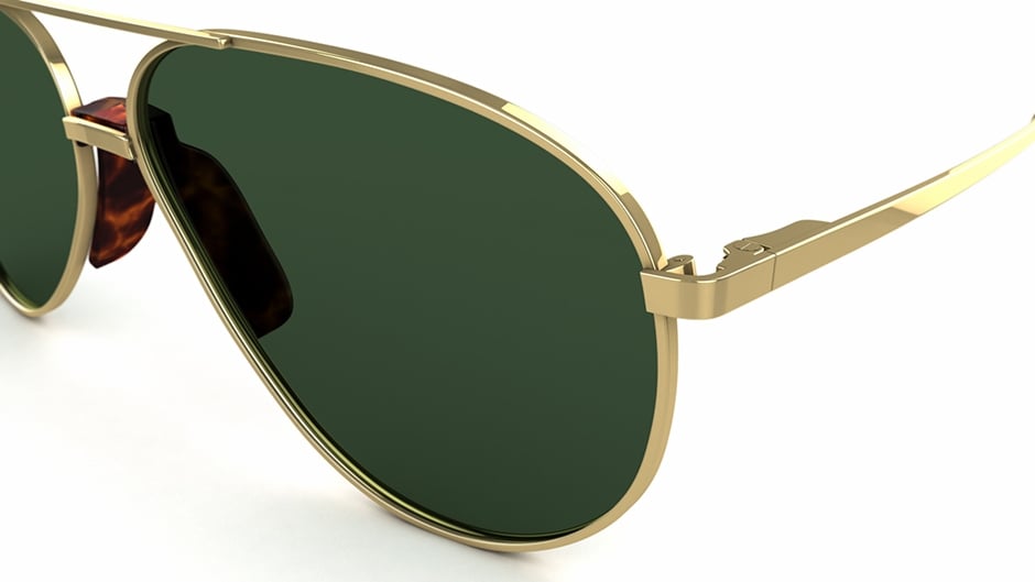 Alex Perry Men's glasses AP MEN Sunglasses 16 | Gold Frame $369 ...