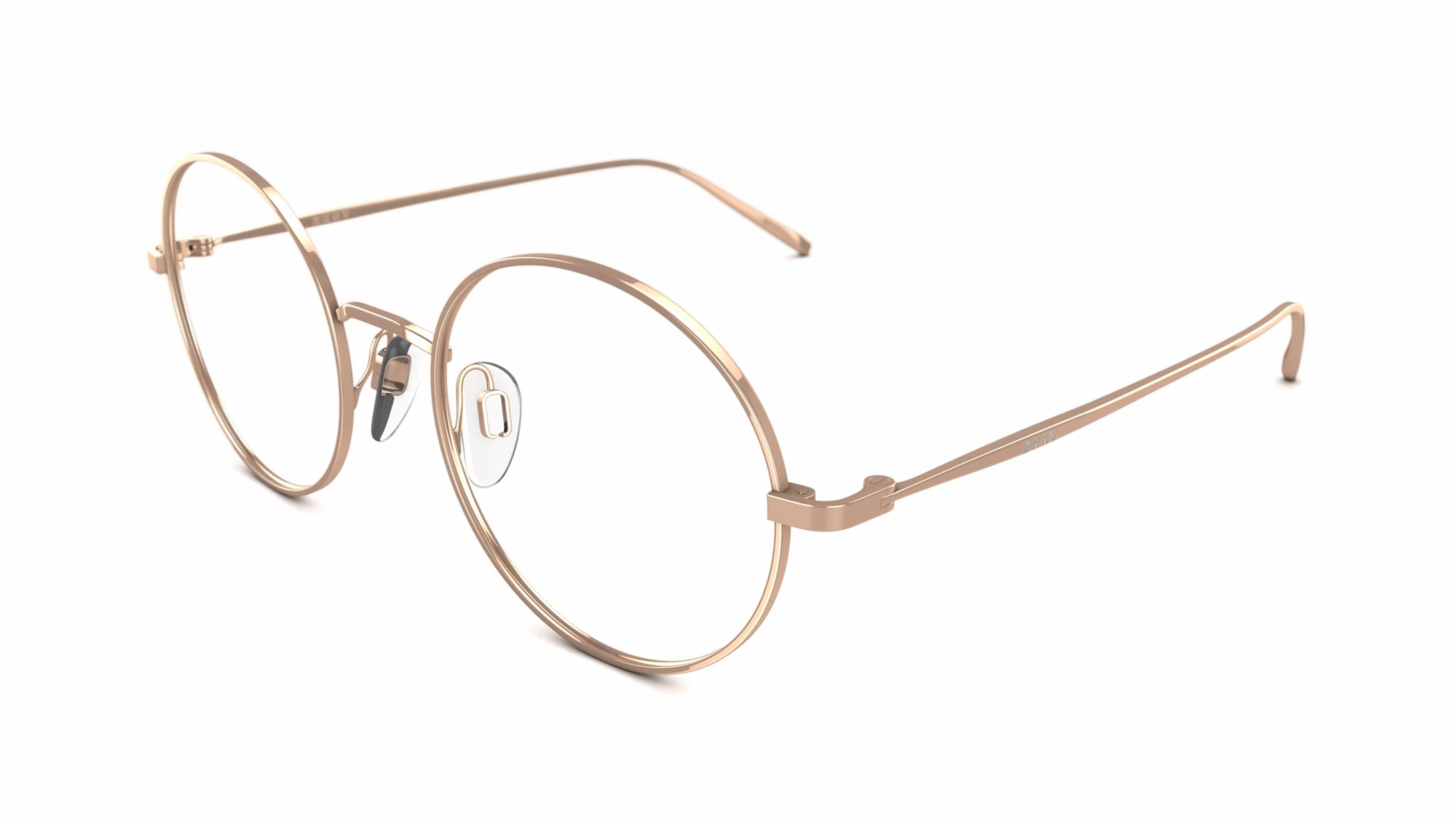 DKNY Women's glasses DK1009 | Gold Round Metal Nickel Silver Frame $199 ...