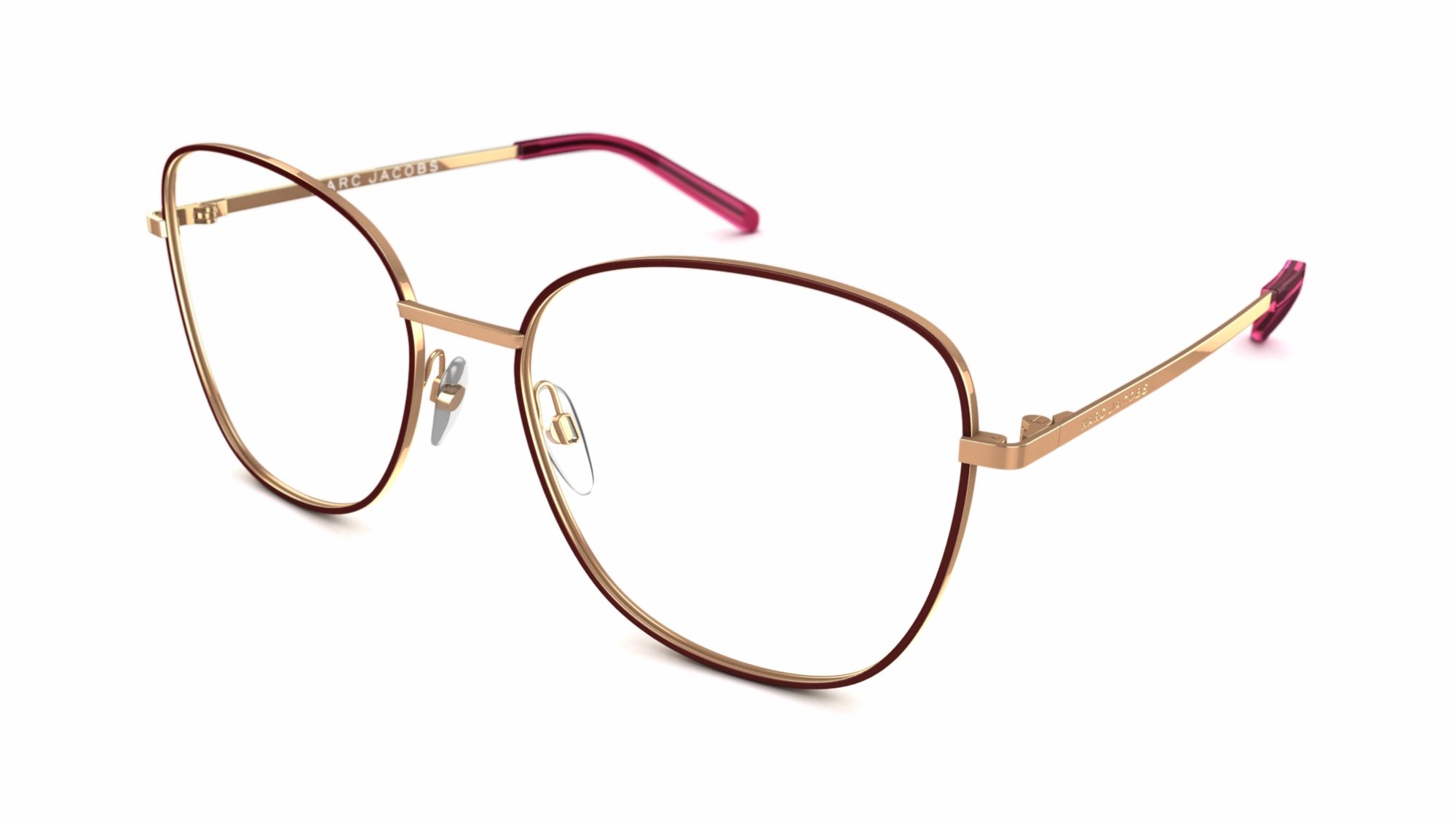 MARC JACOBS Women's glasses MARC JACOBS 23 | Gold Cateye Metal ...