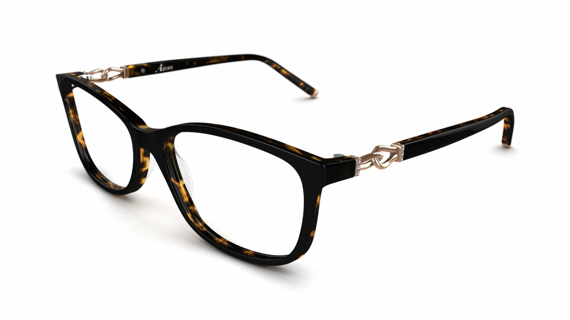 Aurora Women's glasses AURORA KRISTEN | Black Rectangular Plastic ...