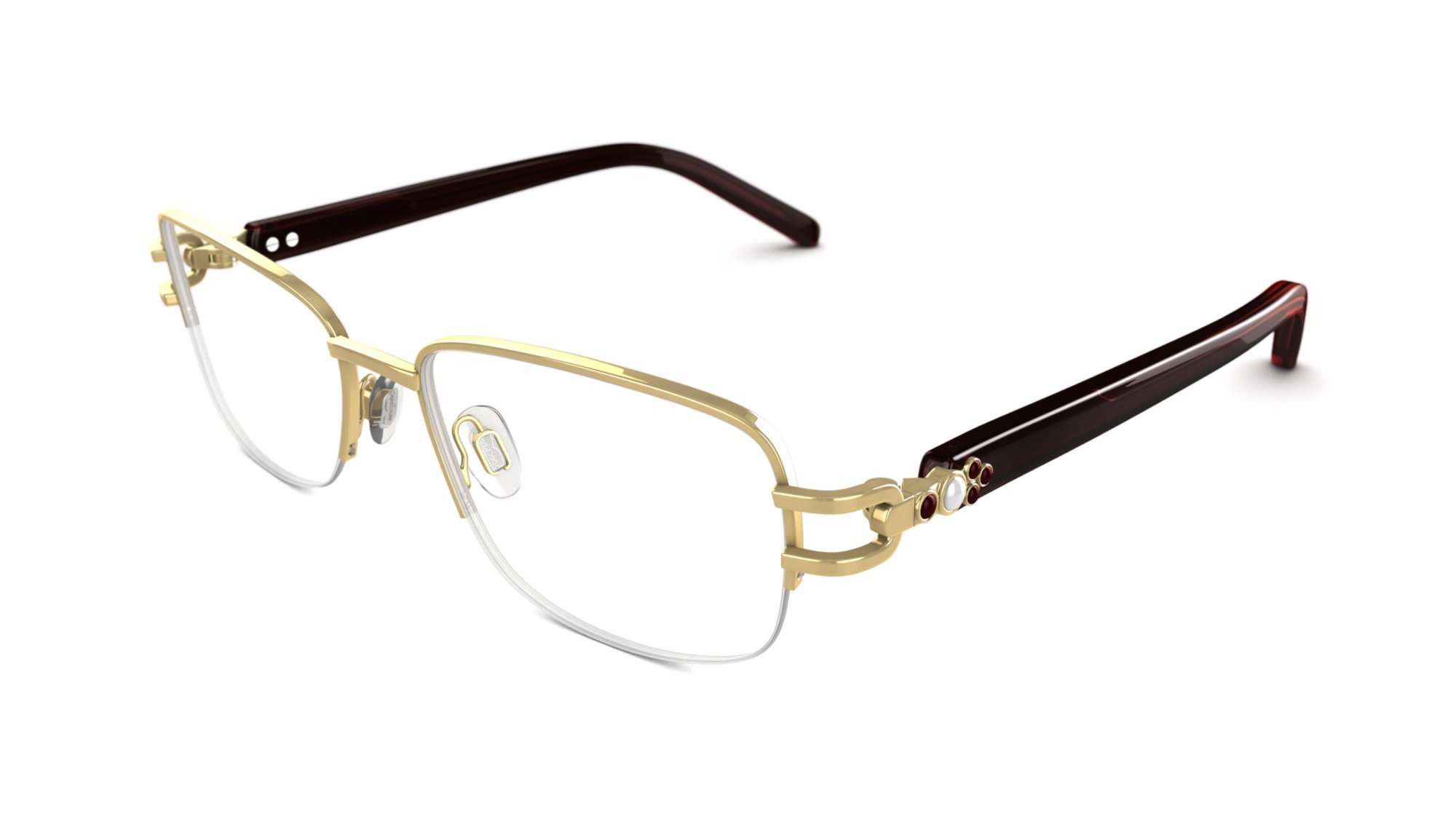 Specsavers Women's glasses MARSEILLE | Gold Rectangle Metal Stainless ...