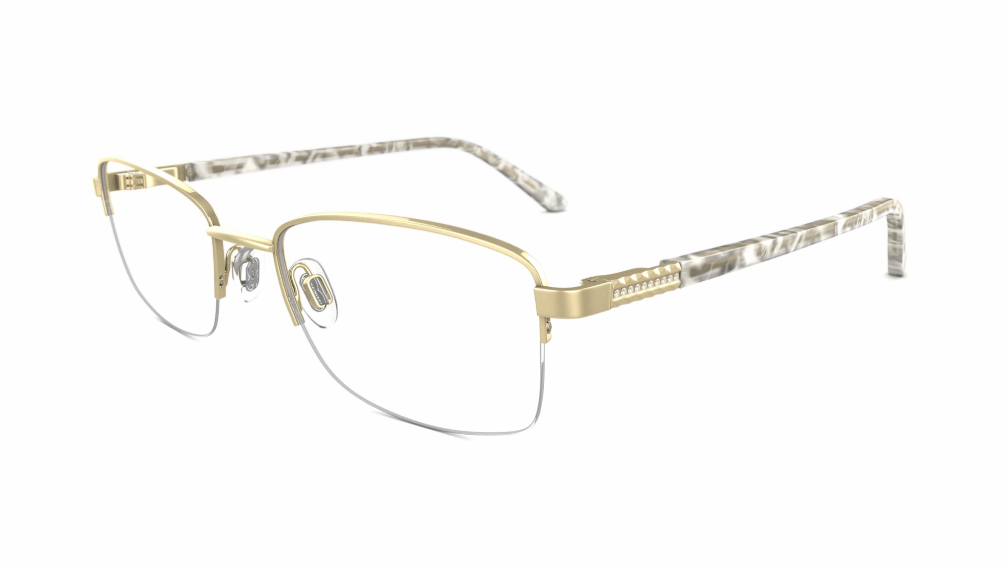 Specsavers Dam glasogon MONTROUGE | Guld Rektangulär Metall Rostfritt ...