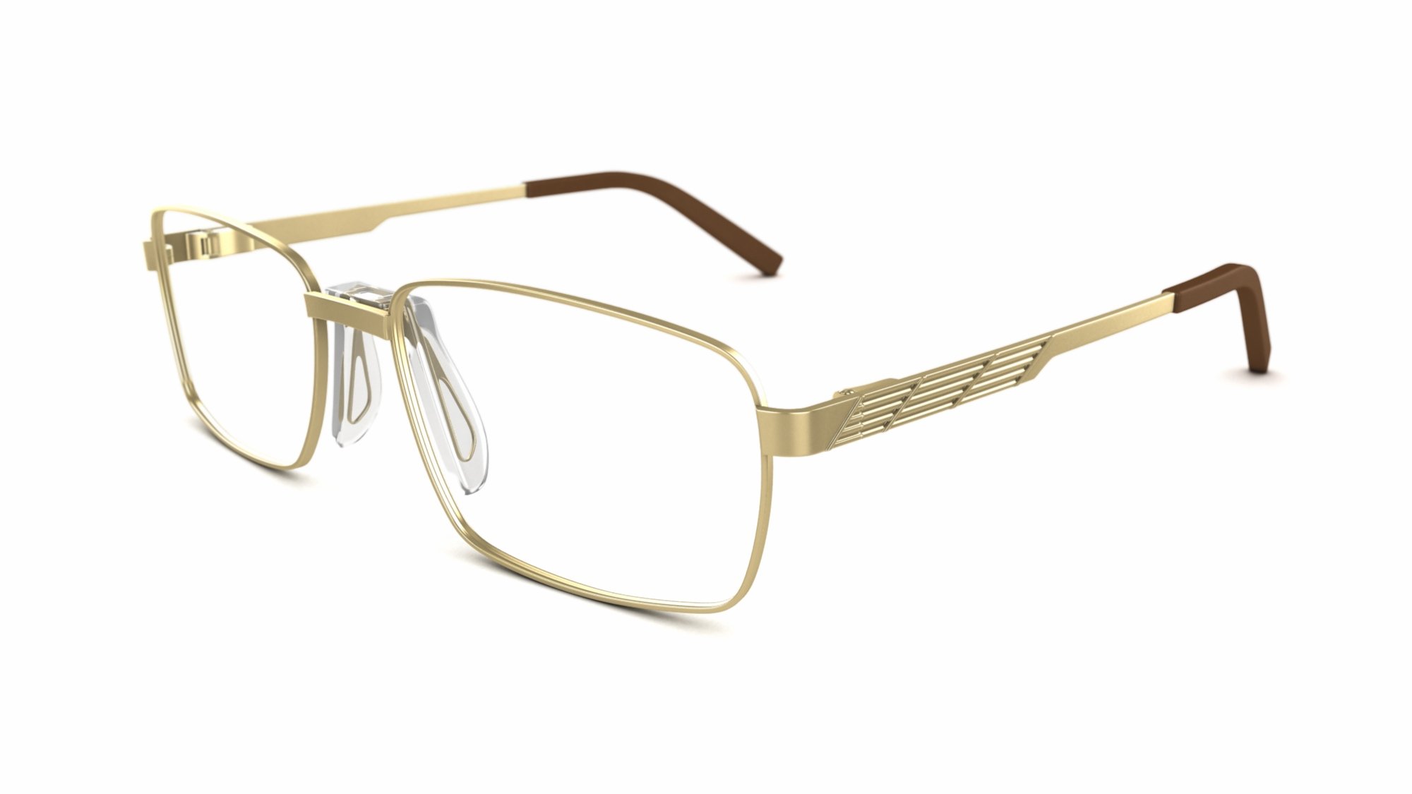 Comfit Masculino gafas CLIFFORD | Dorado Cuadrada Metal Stainless steel ...