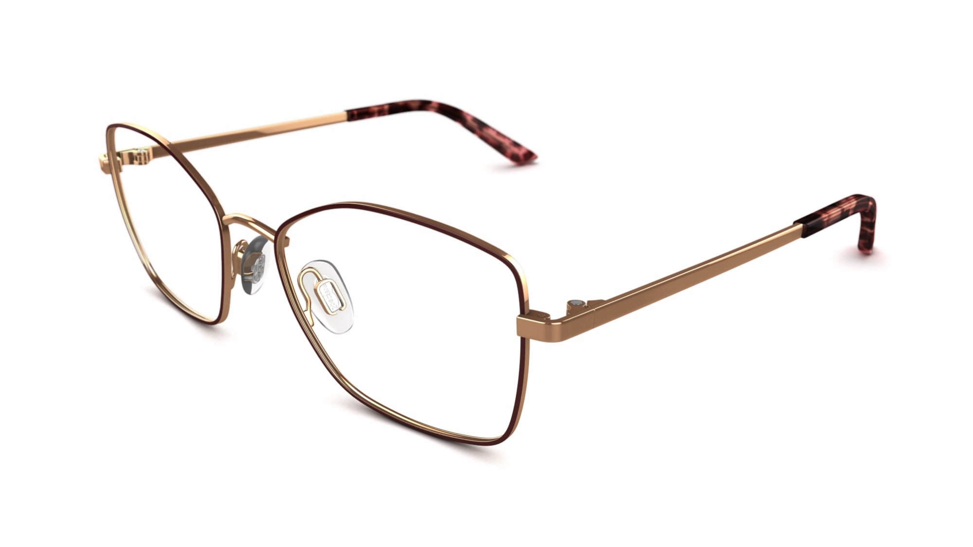 Specsavers Dame briller CATRIONA | Rød Geometrisk Metal Rustfrit stål ...