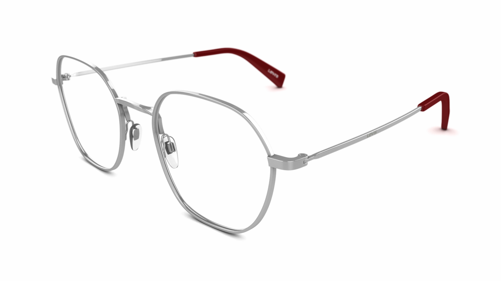 LEVI'S Men's glasses LEVI 10 | Silver Frame $249 | Specsavers Australia