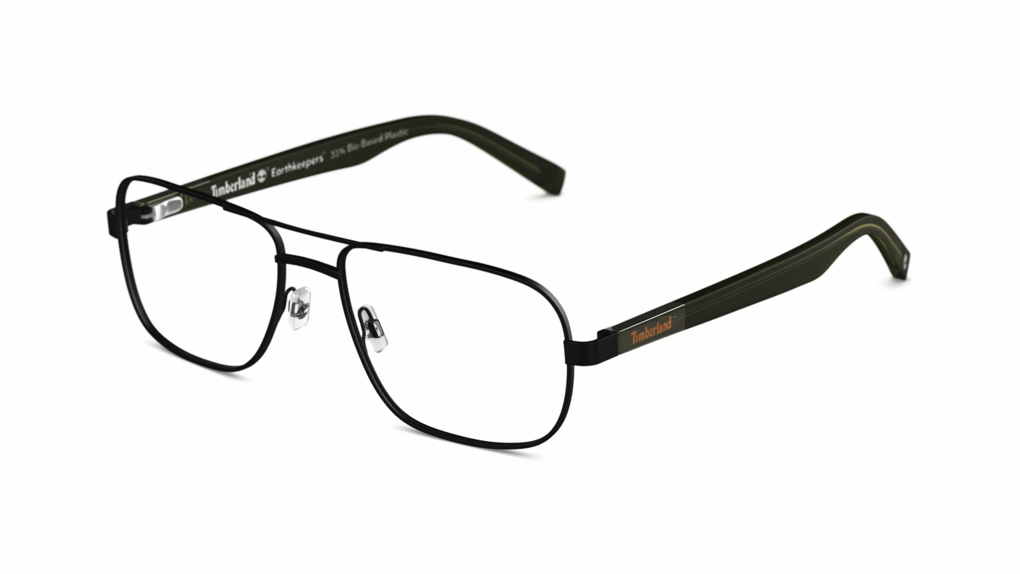 Timberland Men's glasses TB1694-1 | Black Square Metal Stainless steel ...