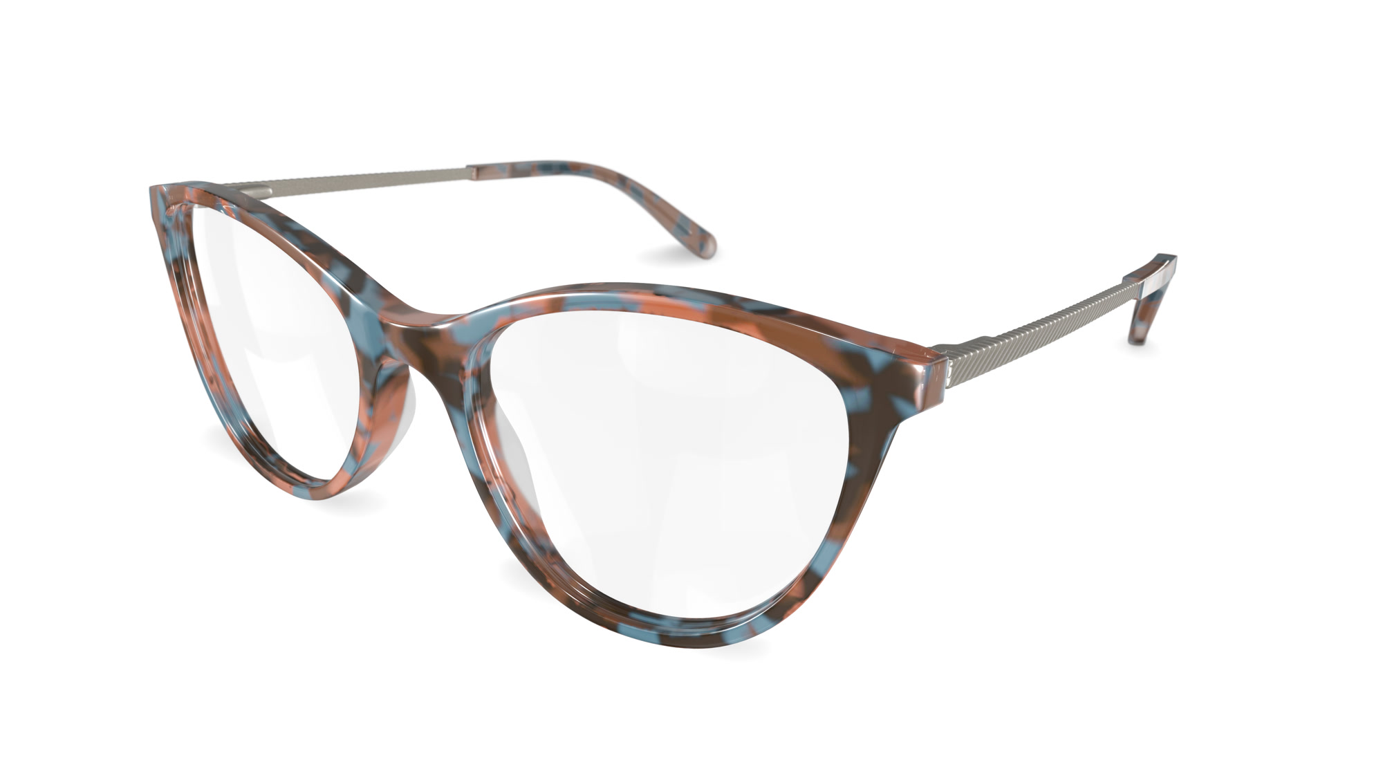 Specsavers Vrouw brillen LAYLER | Blauw Cateye Kunststof Acetaat ...
