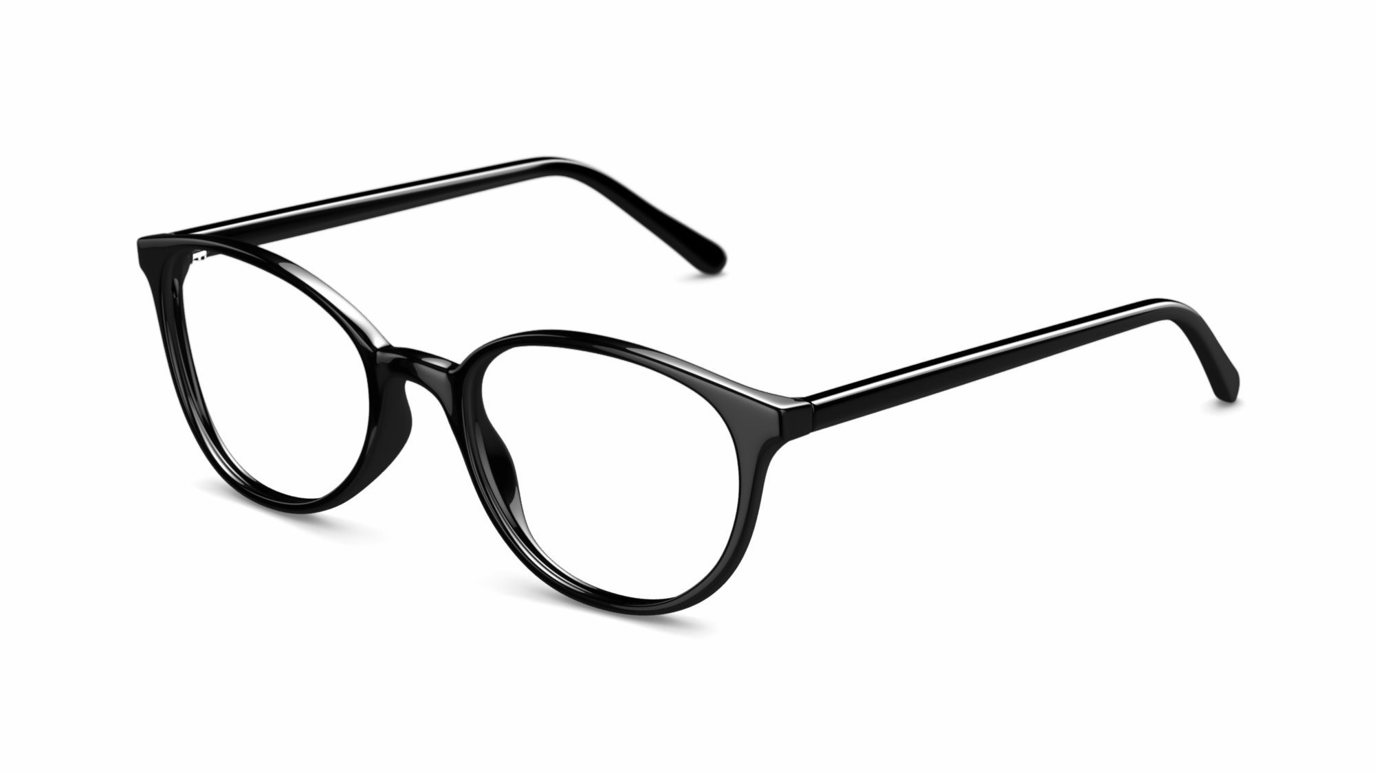 Specsavers Women's glasses AFIA | Black Round Plastic Acetate Frame ...