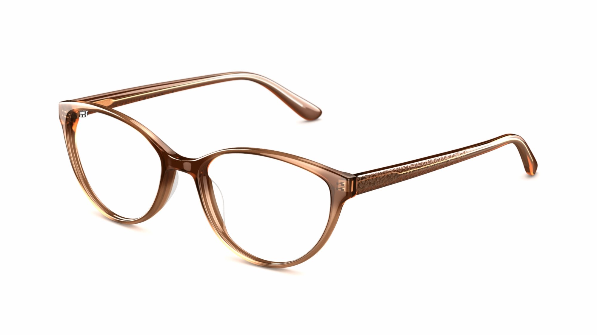 Specsavers Women's glasses EFIA | Brown Angular Plastic Acetate Frame ...