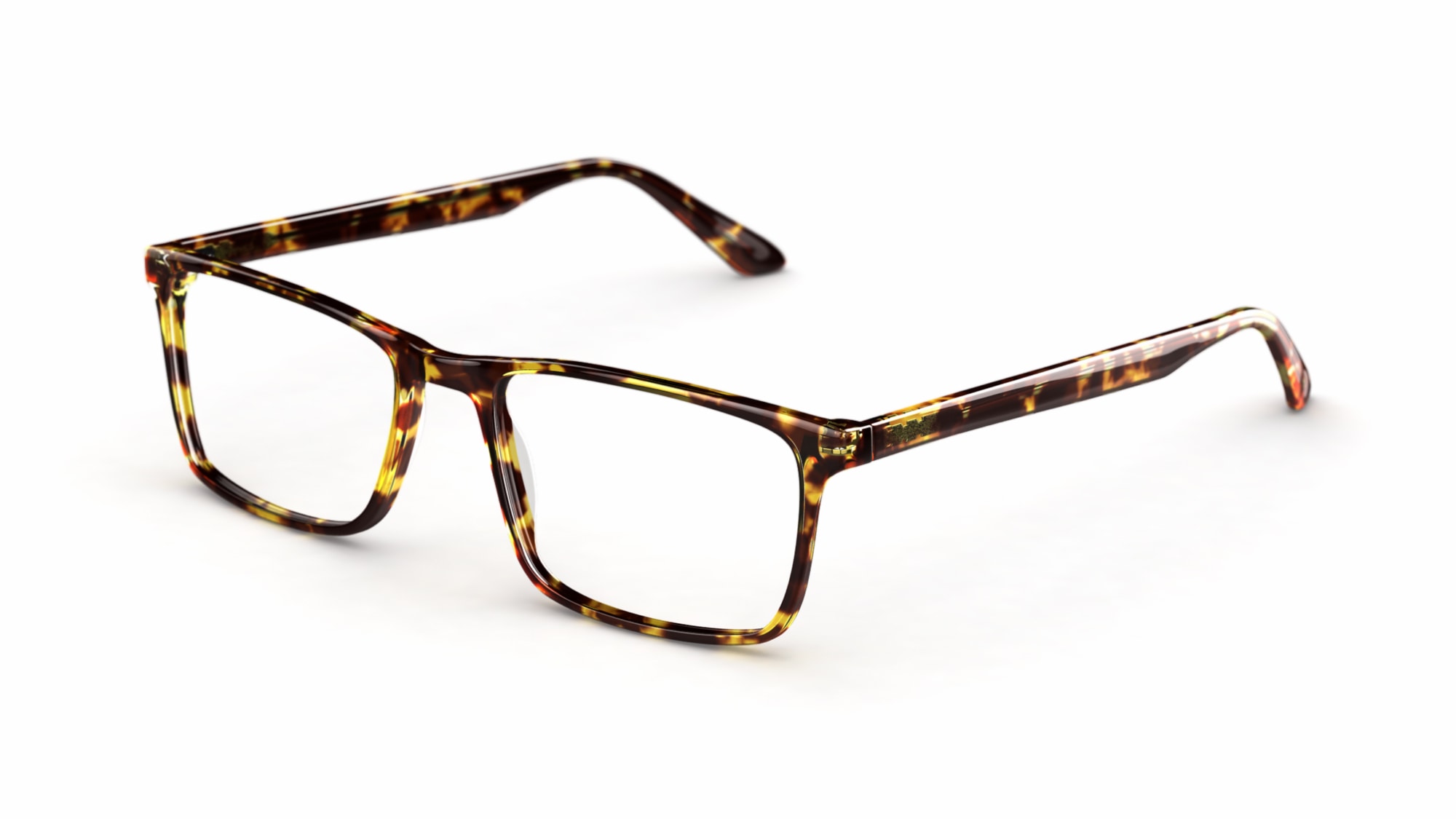 Specsavers Men's glasses EDWIN | Brown Rectangle Plastic Acetate Frame ...