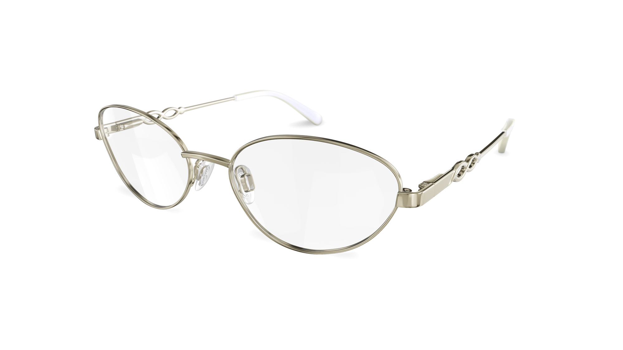 Specsavers Women's glasses MARJANI | Gold Round Metal Stainless steel ...