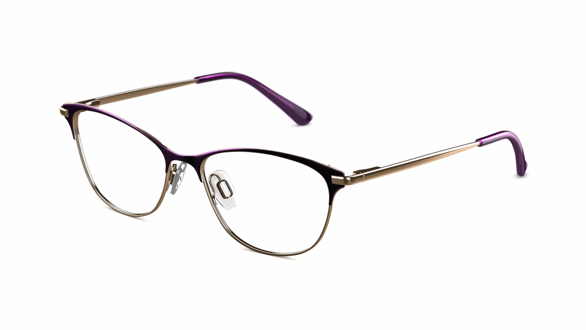 Specsavers Women's glasses SASSANDRA | Purple Cateye Metal Stainless ...