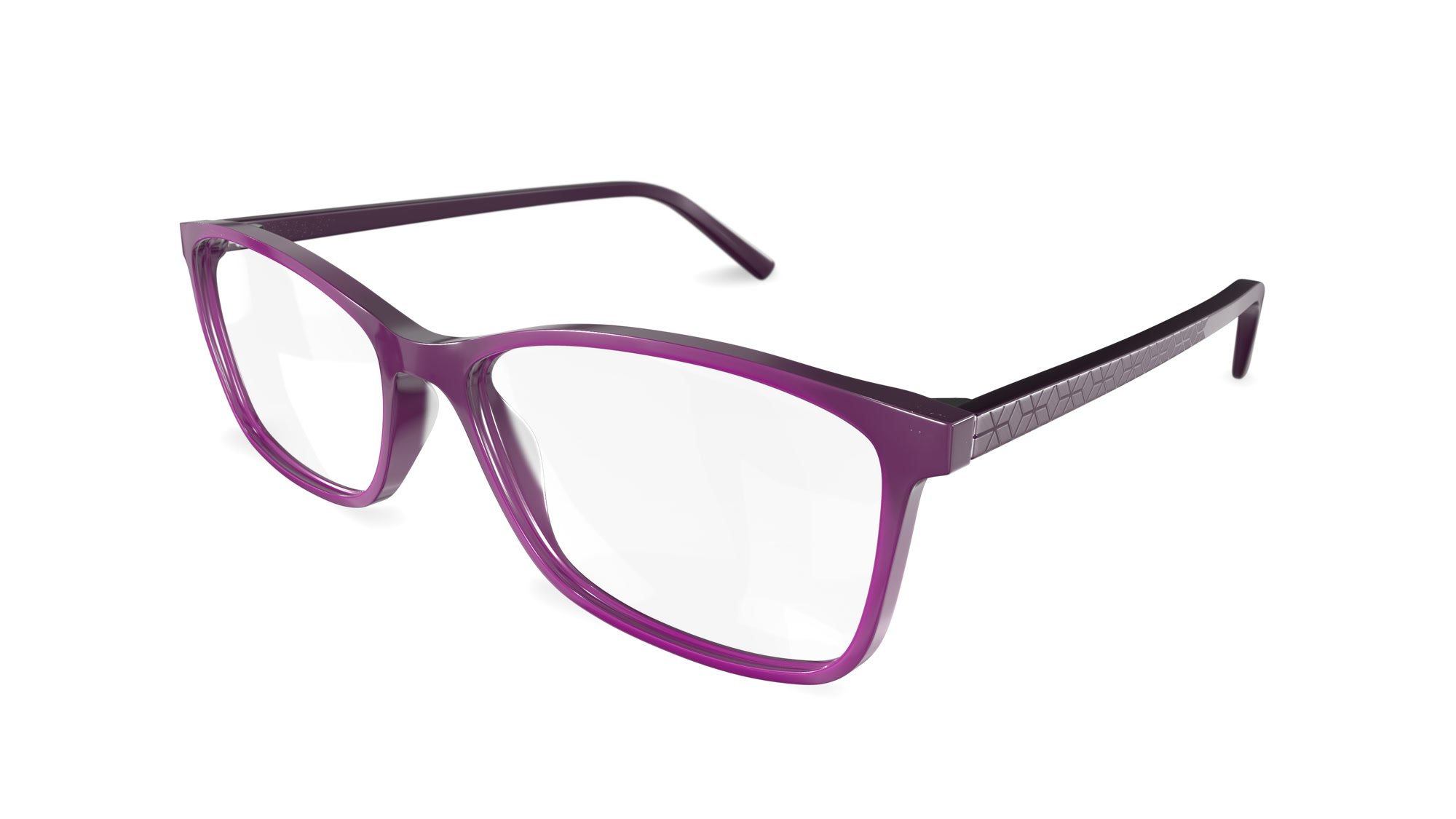 Specsavers Dame briller ESHE | Lilla Firkantet Plastik Acetat Stel 795 ...