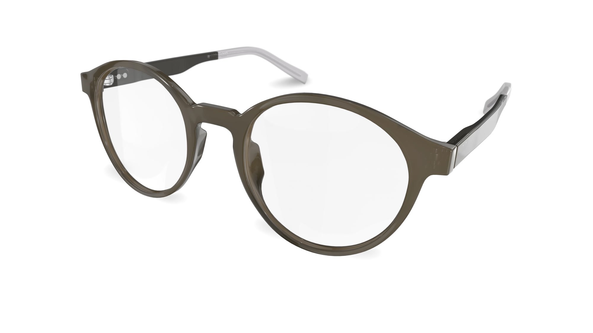 Specsavers Women's glasses JUTE | Green Round Plastic RPET INJECTION ...