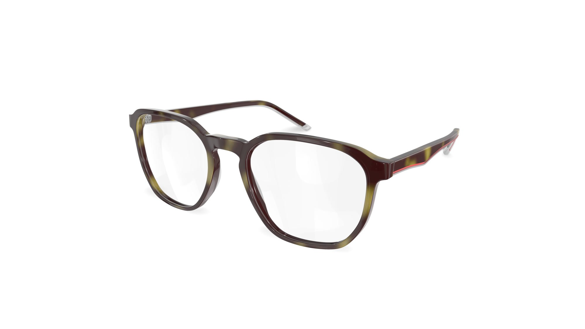 Specsavers Men's glasses OGDEN | Brown Geometric Plastic BIO-BASED ...