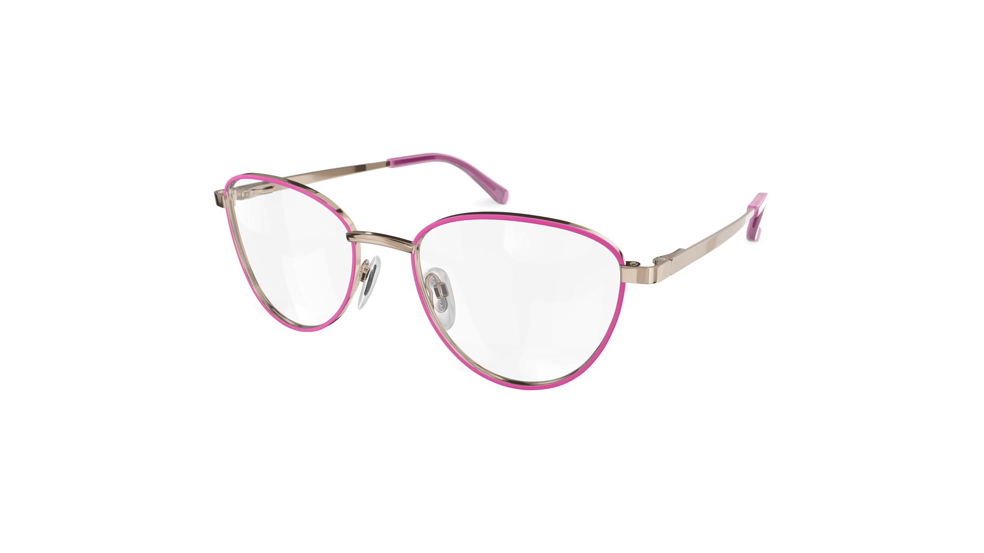 Specsavers Barn briller KIDS 109 | Rosegull Cat Eye Metall Stål ...