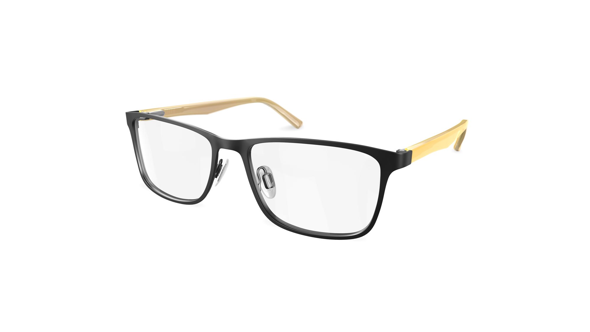 Specsavers Child glasses KIDS 110 | Black Rectangle Metal Stainless ...