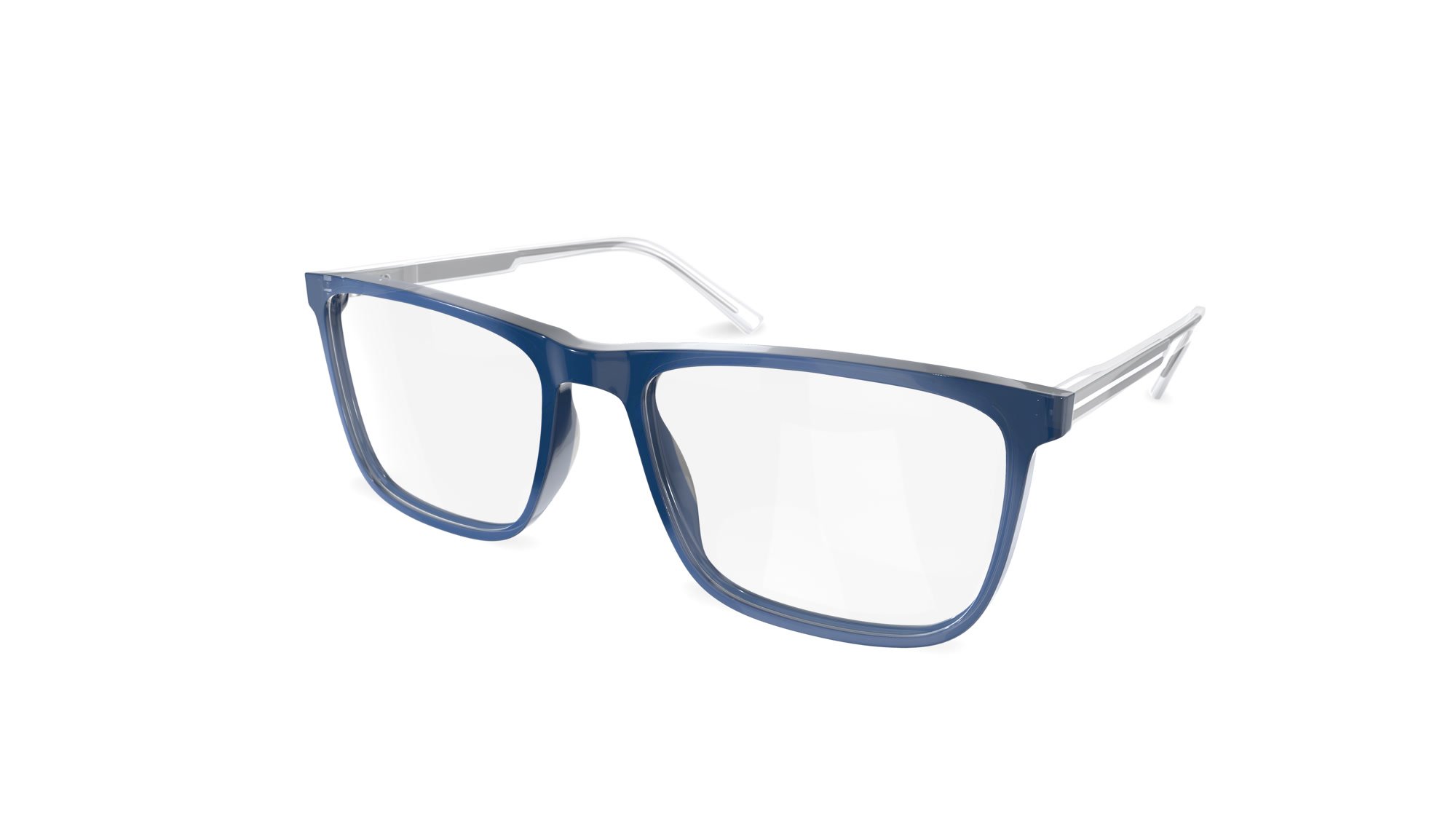 Specsavers Herr glasogon ALFONZO | Blå Kvadratisk Plast Cellulose ...