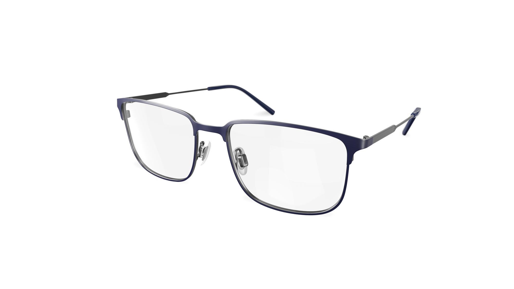 Specsavers Herre briller CORENTIN | Blå Firkantede Metall Stål ...
